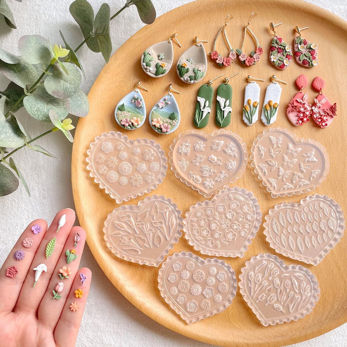 Amazon.com: KEOKER Spring Polymer Clay Molds, Polymer Clay Silicone ...