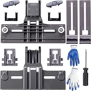 Amazon.com: Upgraded W10350376 Dishwasher Top Rack Adjuster&W10195839 ...