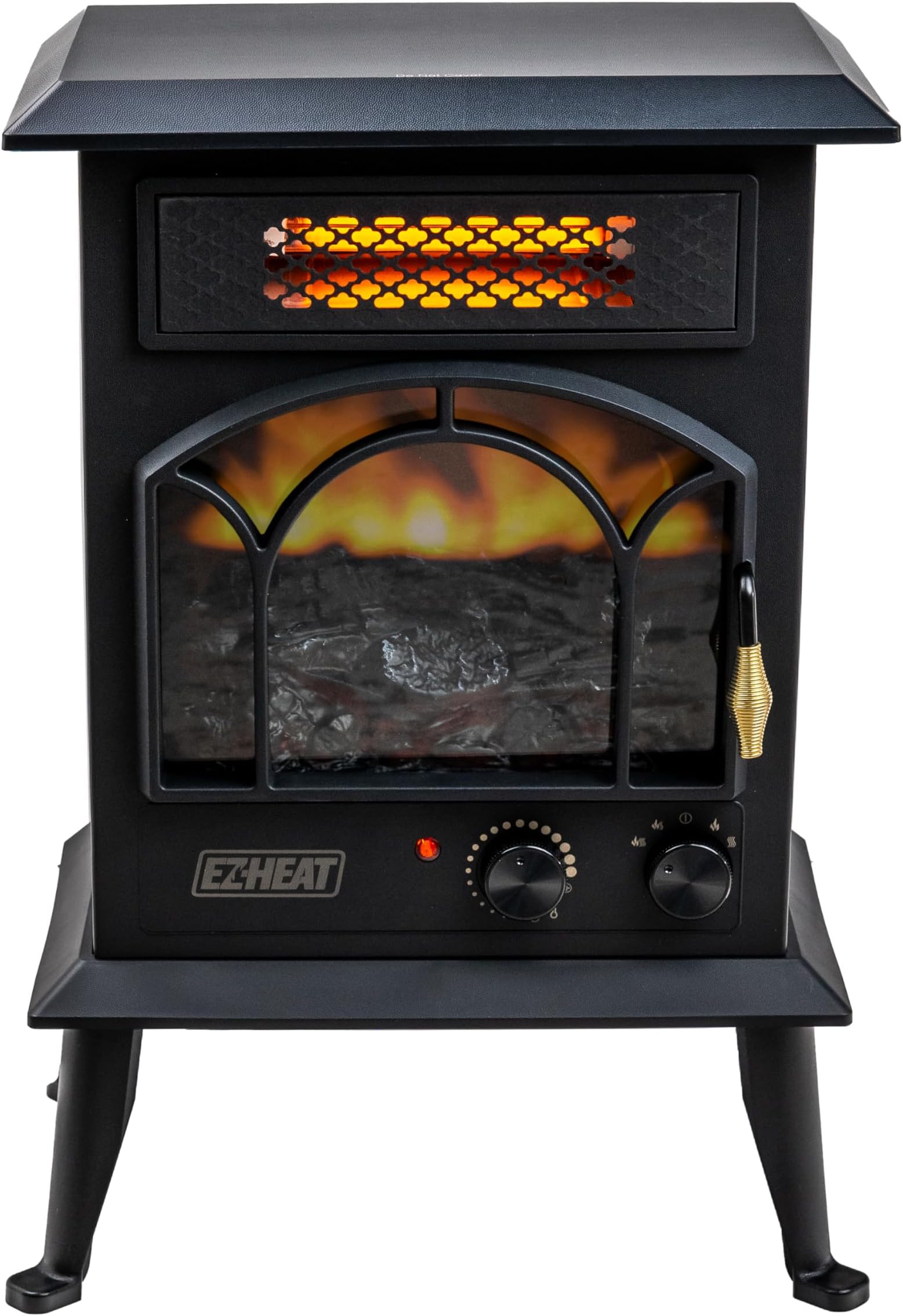 Amazon.com: EZ-HEAT Electric Fireplace Space Heater with Flame Effect ...