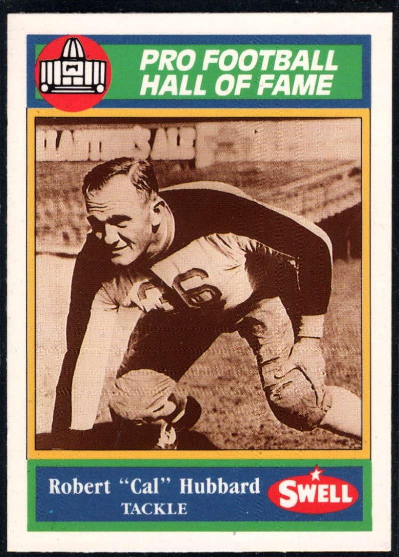 Amazon.com: Football NFL 1990 Swell Greats #8 Robert Cal Hubbard NY ...
