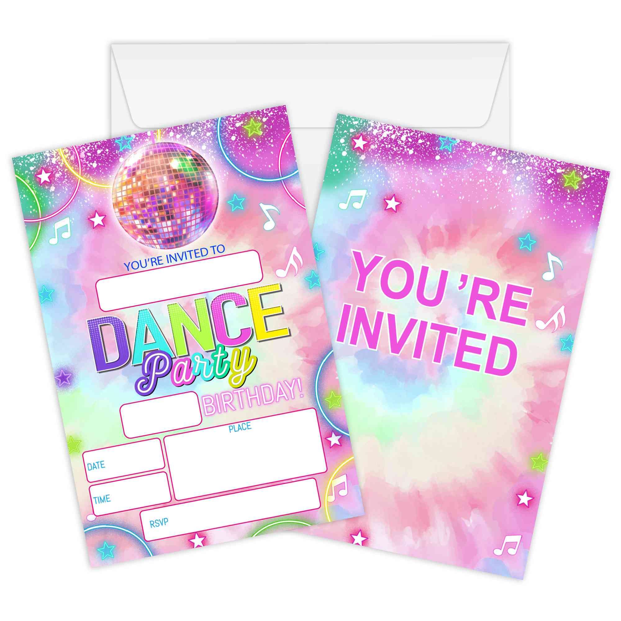 Dance Party Invitations Examples