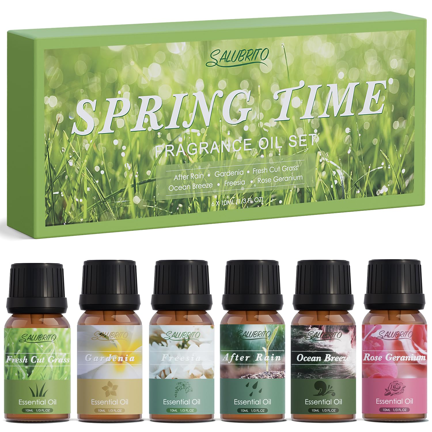 SALUBRITO Spring Essential Oils Set, Fragrance Oil for Diffuser, Candle ...