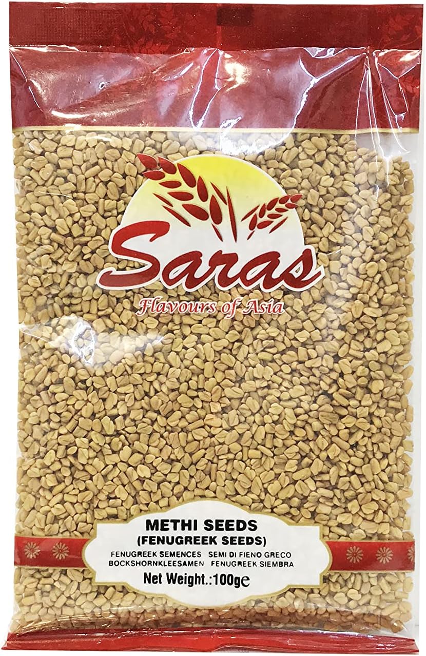 Saras Methi Seeds 100G I Whole Fenugreek Seeds I Cooking Ingredient I ...
