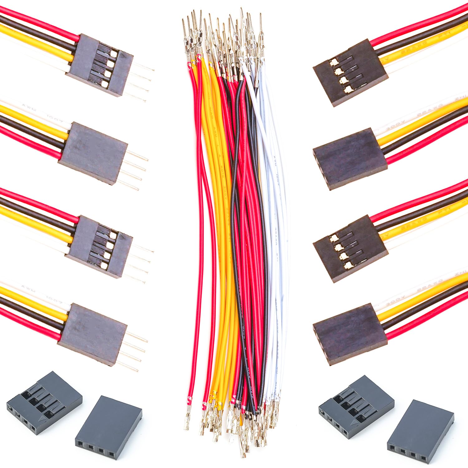 Amazon.com: Kidisoii Dupont 2.54mm Wire Male to Female Dupont Connector and 22AWG Pre-Crimped ...
