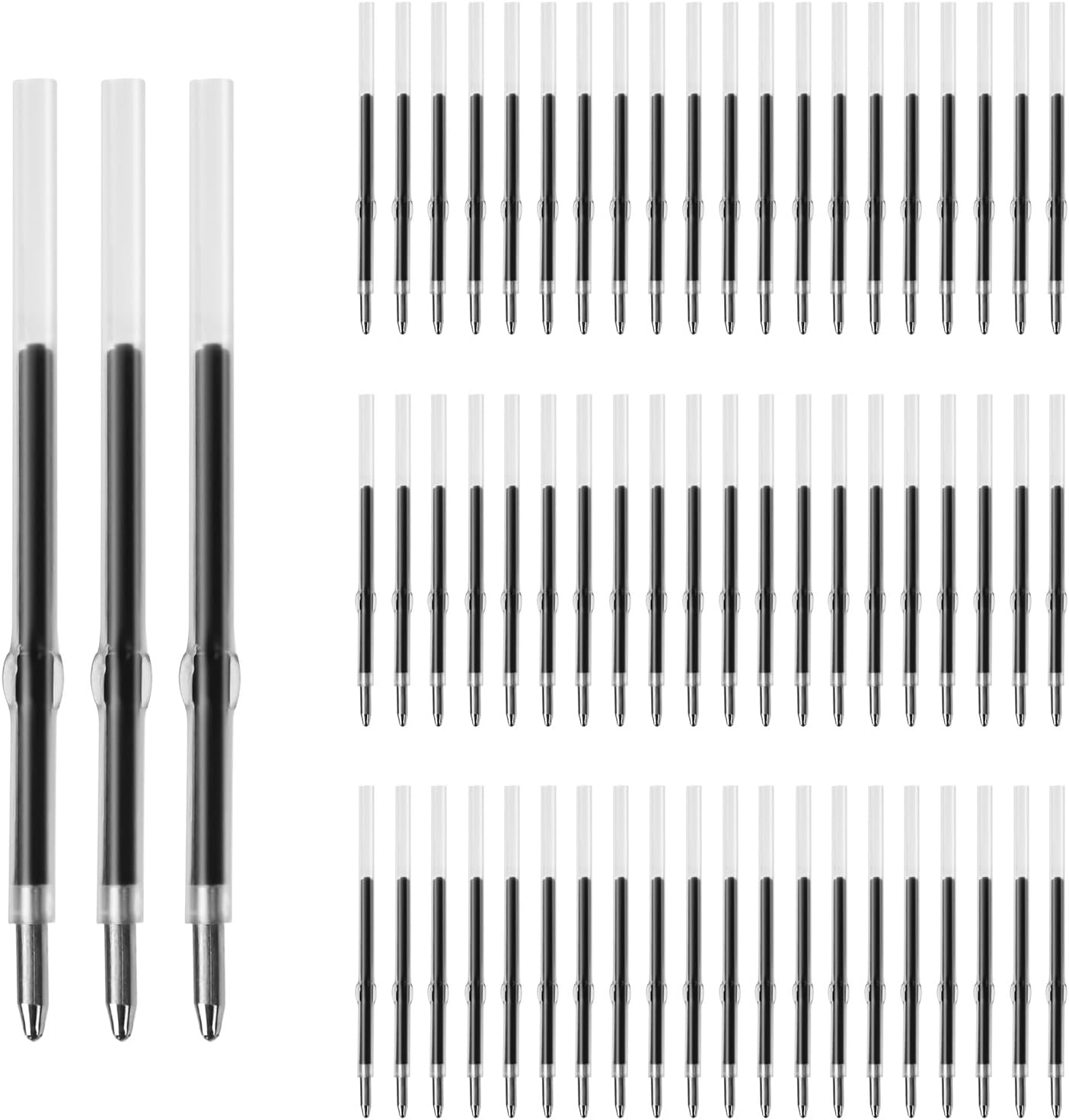 100Pcs Beadable Pens Refills, 1.0mm Pen Refills Bead Ballpoint Pens ...