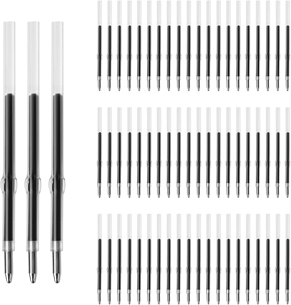 100Pcs Beadable Pens Refills, 1.0mm Pen Refills Bead Ballpoint Pens ...