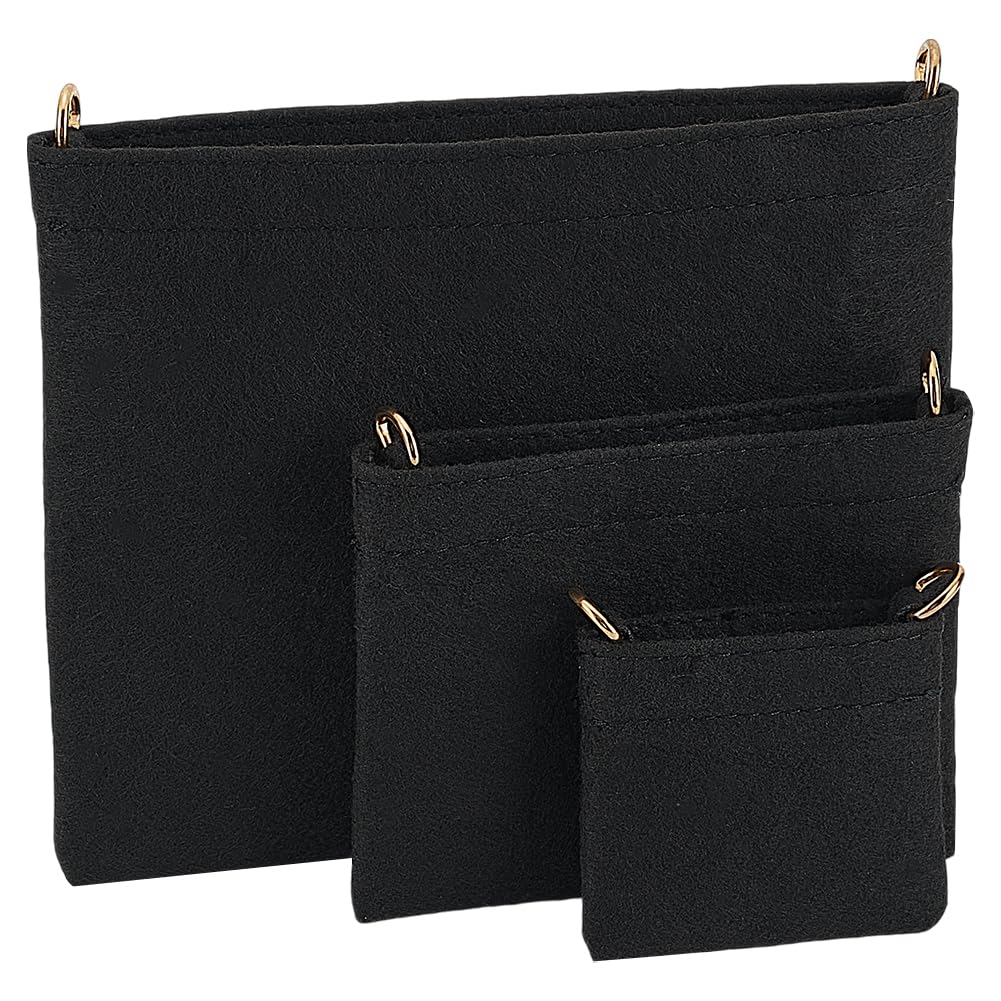 Amazon.com: WADORN 3Pcs 3 Sizes Felt Purse Insert Organizer, Envolope ...