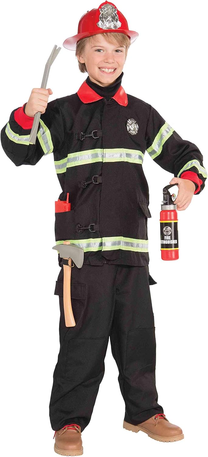 Amazon.com: Forum Novelties Fireman Costume Accessory Set, Child Size ...