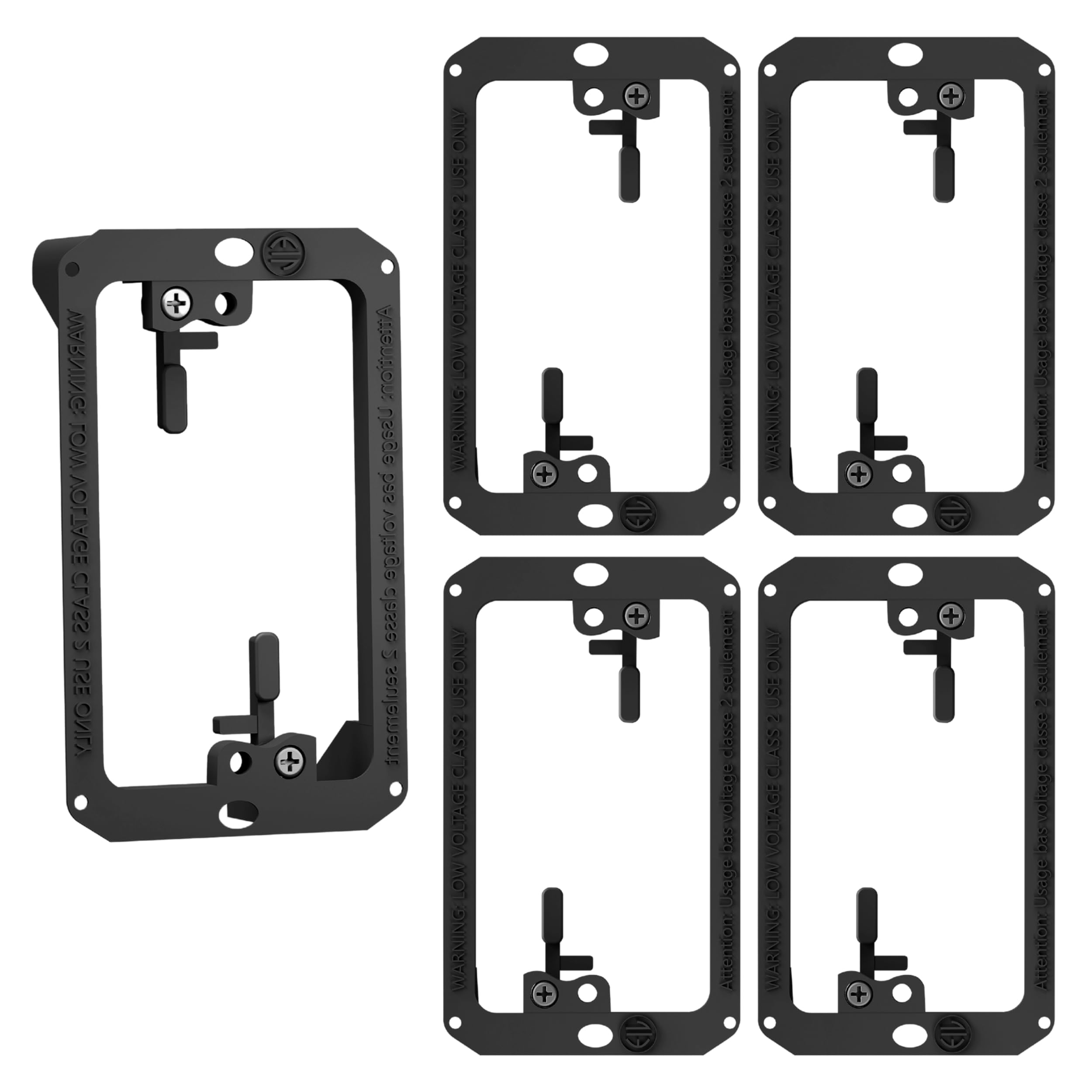 Snapklik.com : BestMounts Low Voltage Mounting Bracket 1 Gang, 5 Pack ...