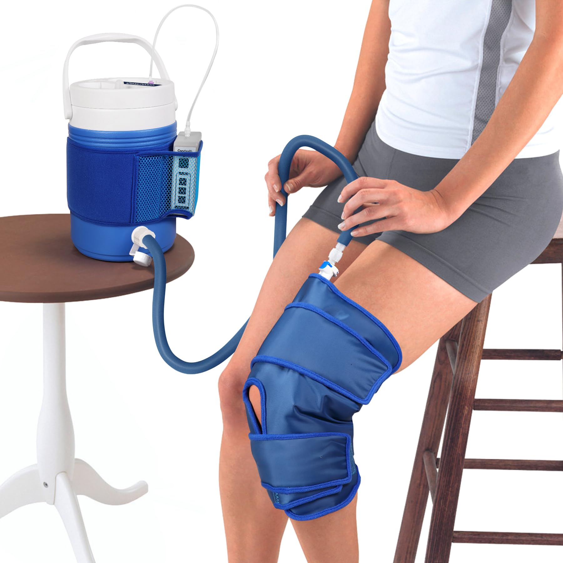 Amazon.com: Cold Therapy Ice Machine System with Large Knee Pad for ...