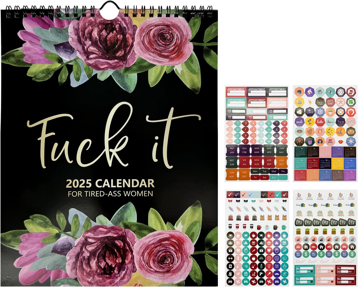 MultiValue Calendar, Funny Creative 2025 Wall Calendar Hangable Family ...