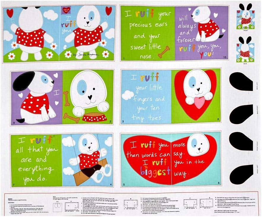 Amazon.com: Studio E Huggable & Loveable I Ruff You Soft Book Panel ...