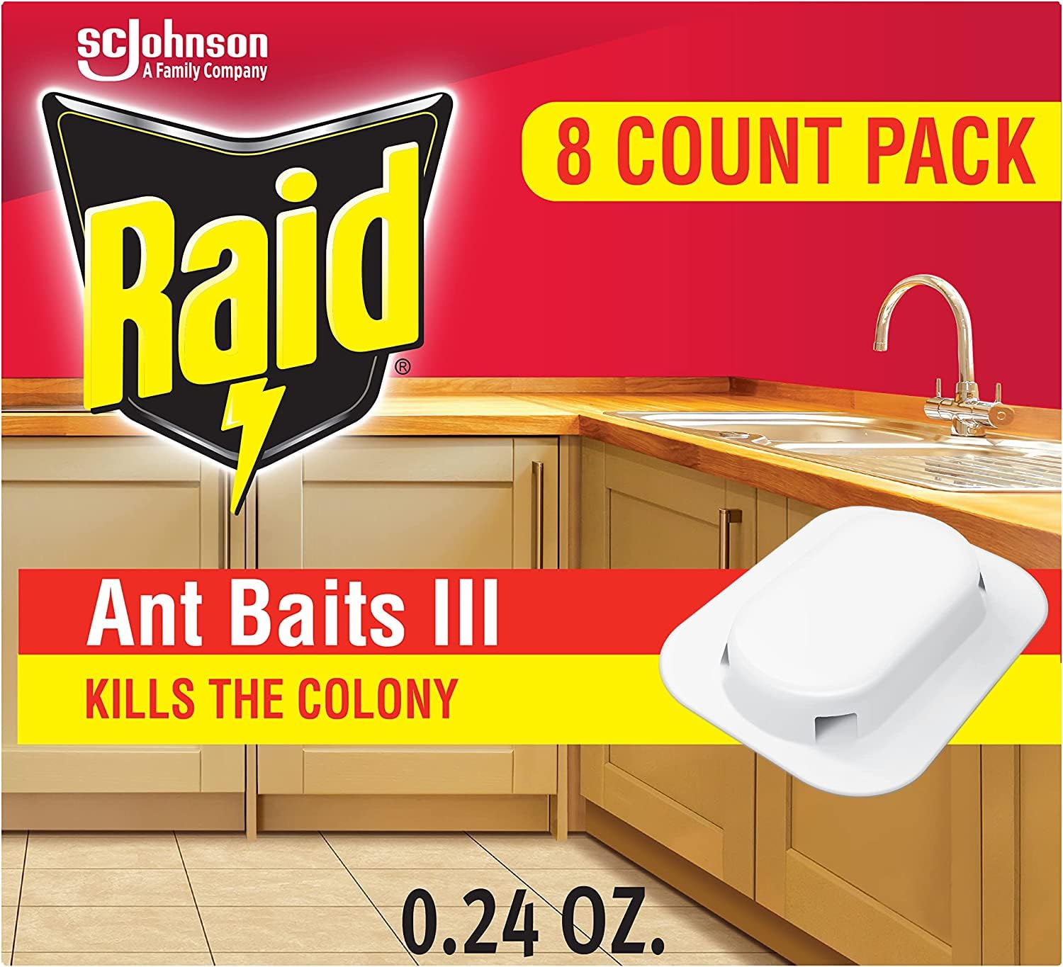 Amazon.com : Raid Max Double Control Ant Baits, Household Use Defense ...