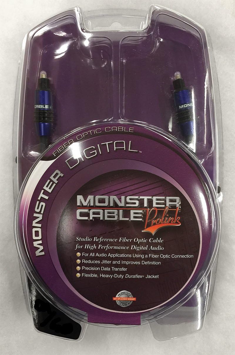 Amazon.com: Monster Digital Fiber Optic Cable 1 m. fiber optic toslink ...