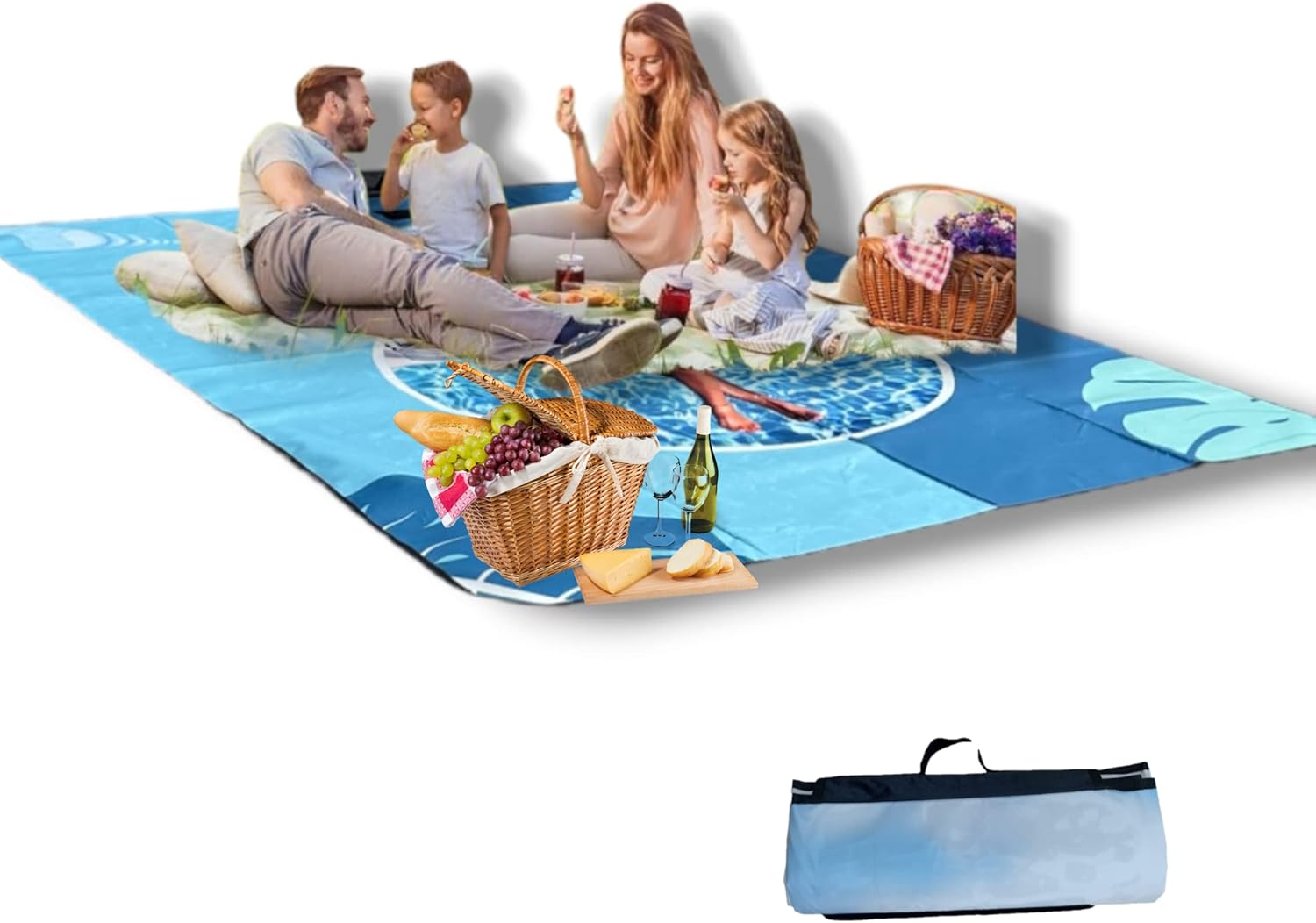 Piknik-Plaj Matı (Deniz Mavisi-Plaj) : Amazon.com.tr: Spor ve Outdoor