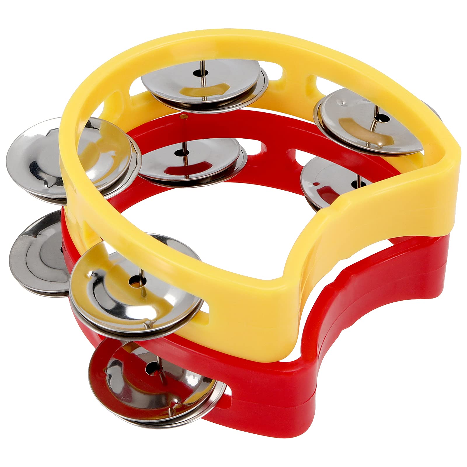 Snapklik.com : MUKLEI 20 Pack 4 Inch Mini Handheld Tambourine, Plastic ...