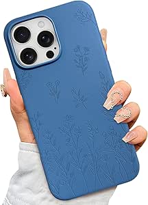 Amazon.com: AIGOMARA Magnetic Case for iPhone 16 Pro [Compatible with MagSafe] Cute Flower ...