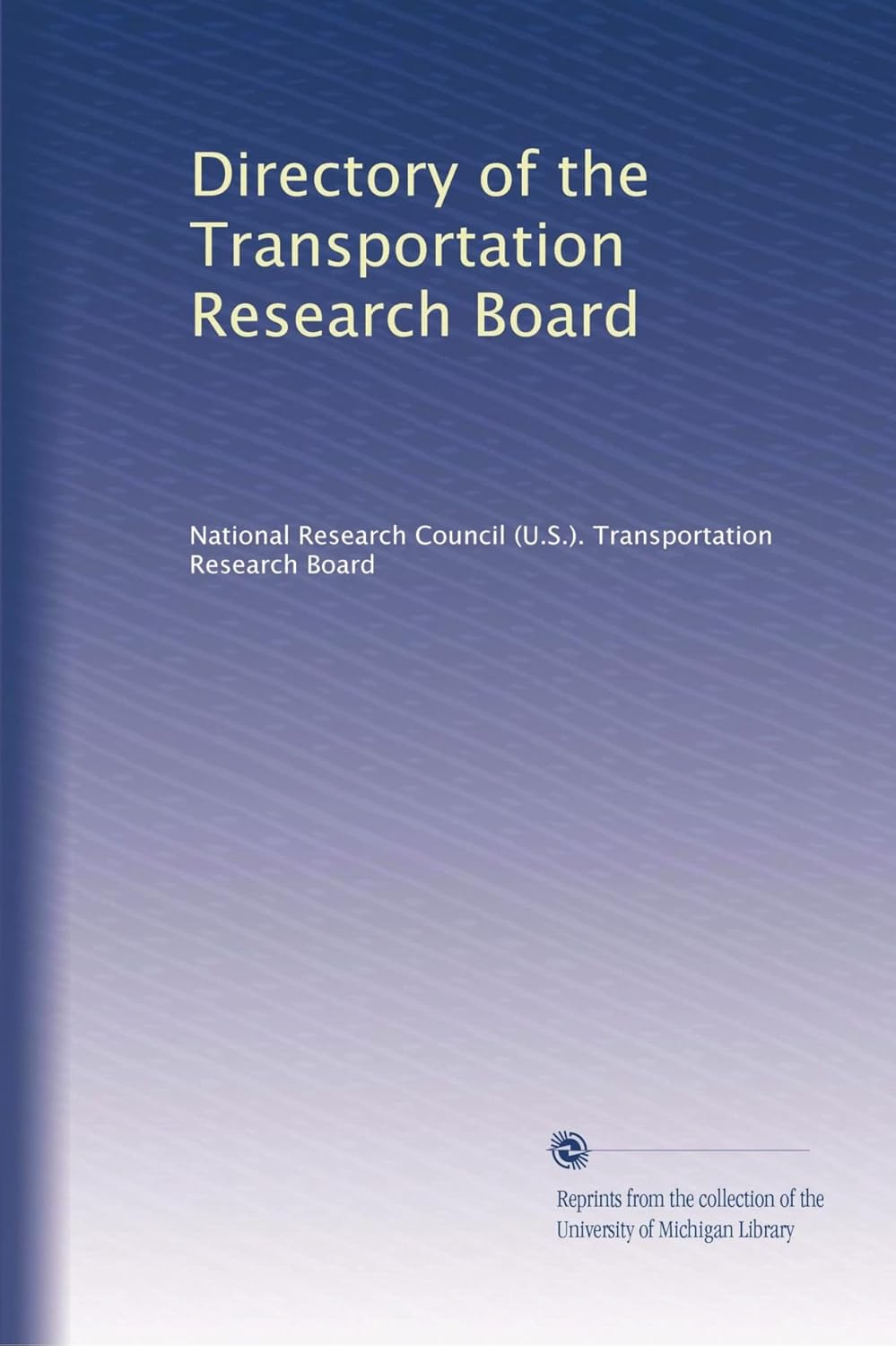 Amazon.com: Directory of the Transportation Research Board: National ...
