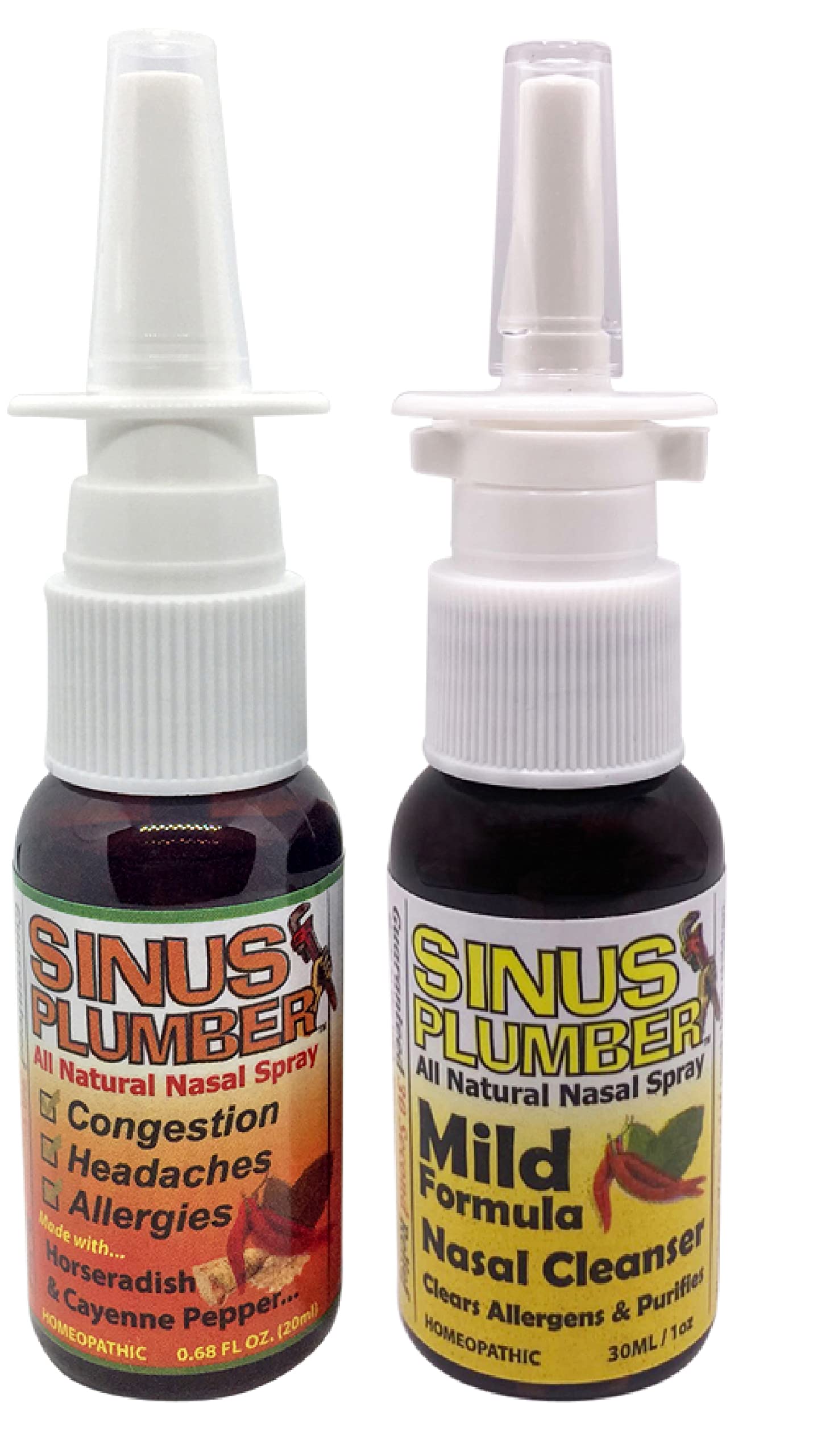 Amazon.com: Sinus Plumber Original and Mild Pepper Combo Pack ...