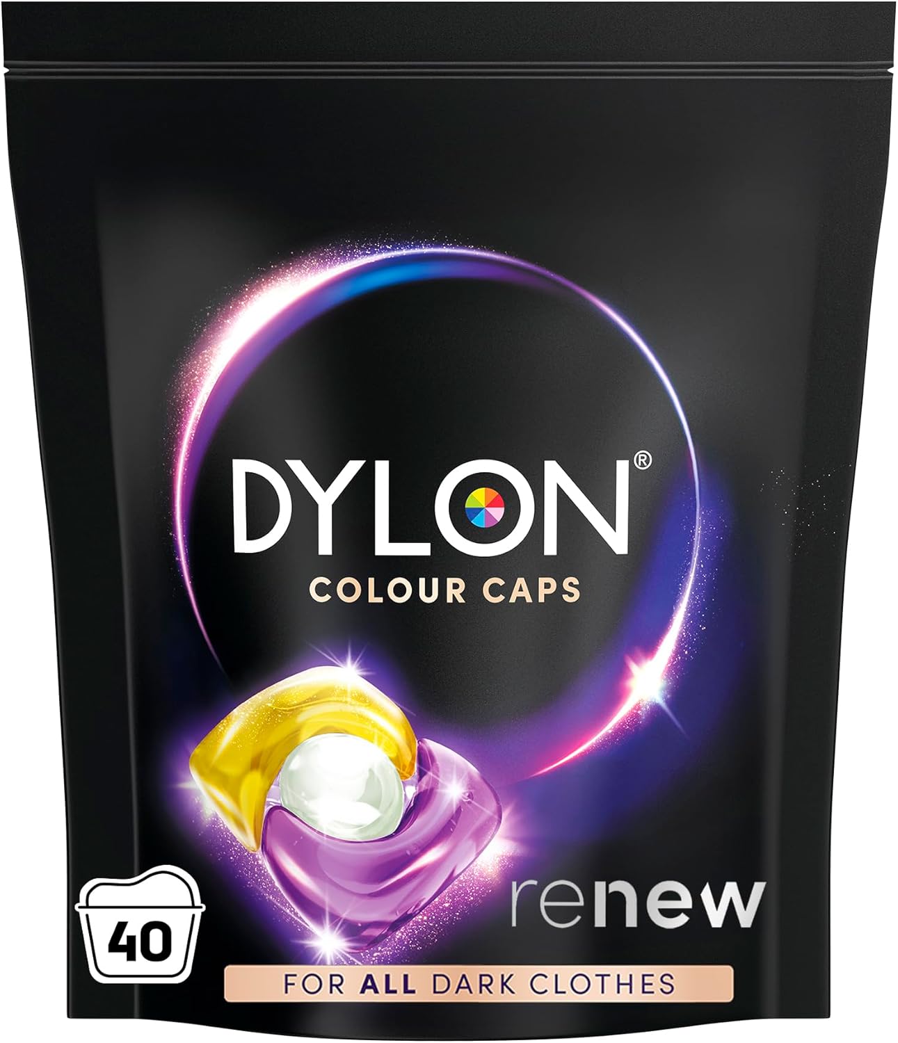 Dylon Black & Dark: Black & Dark Caps (40 Wash Loads), Dylon Black Caps ...