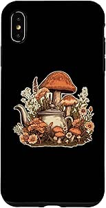 Amazon.com: iPhone XS Max Vintage Teapot Cottagecore Mushroom Aesthetic For Women Case : Cell ...