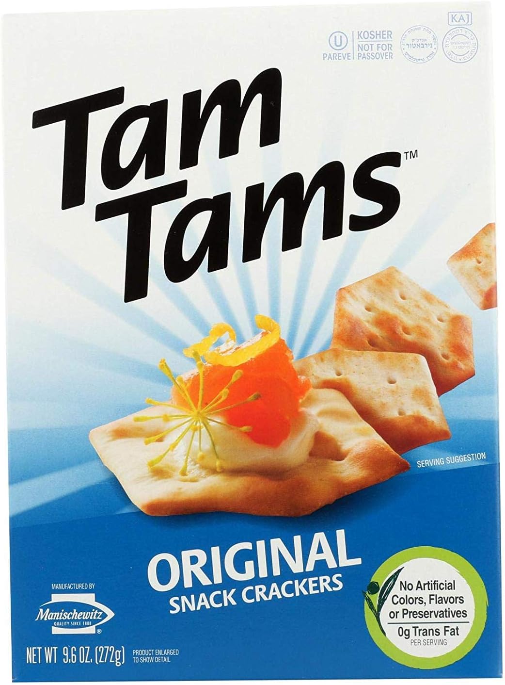 Amazon.com : Manischewitz Tam Tam Original Crackers 9.6oz (2 Pack ...