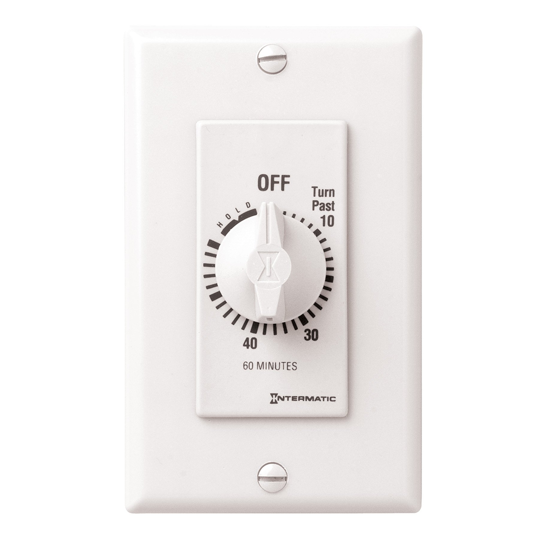 Intermatic FD60MHW 60-Minute Spring-Loaded Wall Timer, White - Amazon.com