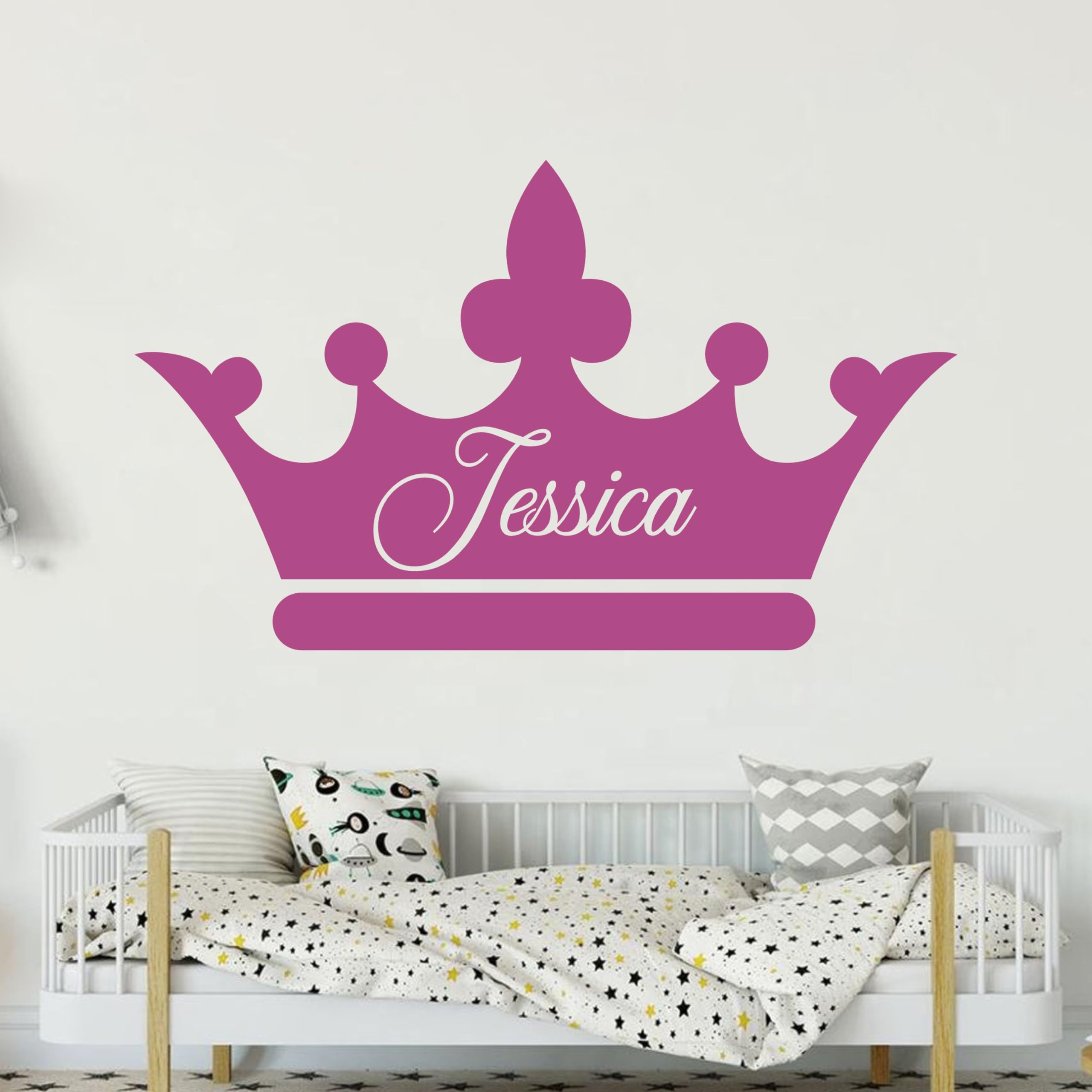 Calcomanía Con Nombre Para Pared Vinilos Para Bebés Y Stickers Para