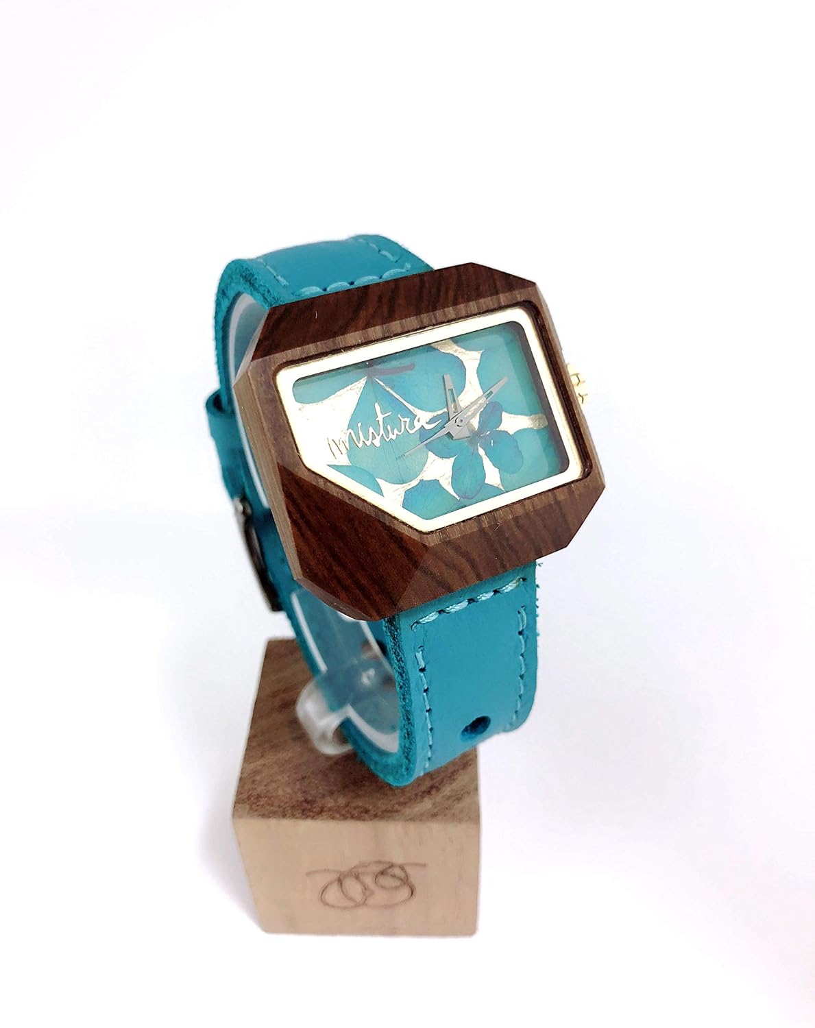 Amazon.com: Mistura Handmade Wooden Watches with Real Flowers, Juno ...