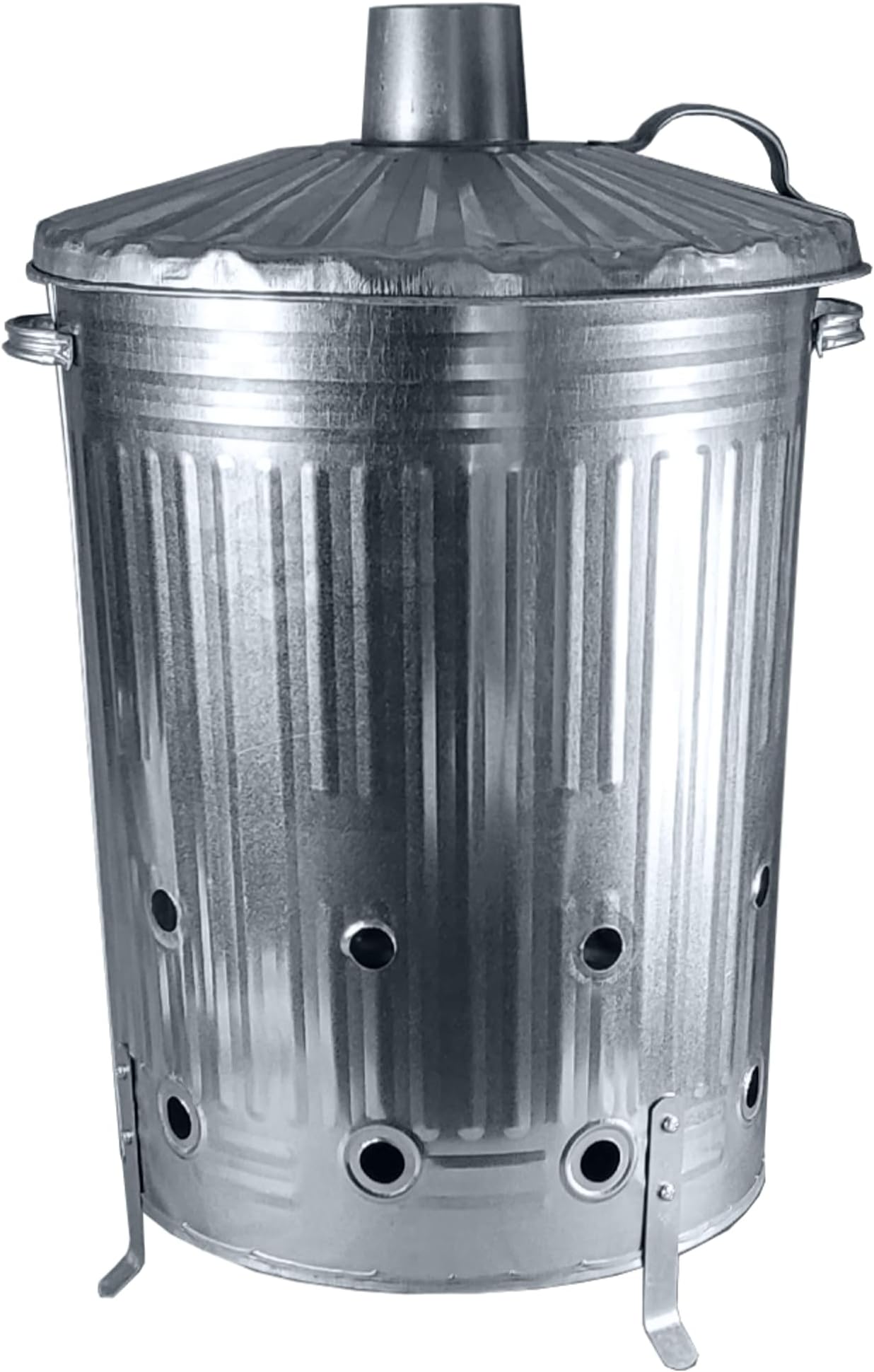 Abaseen 90 LITRE GALVANIZED INCINERATOR - FIRE - BURNER - DUSTBIN ...