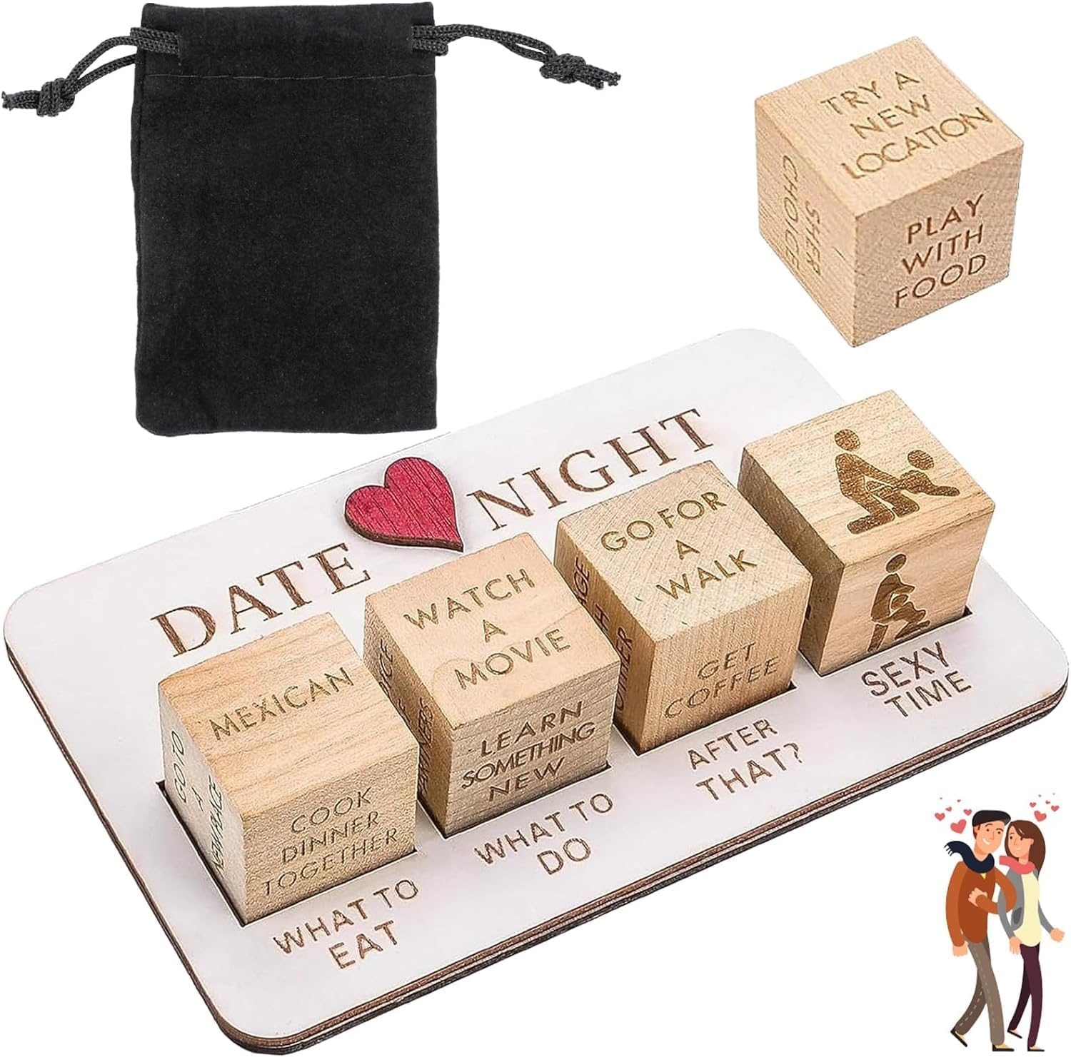 Amazon.com: HOXSURY Date Night Dice for Couples, Fun Night Dating ...