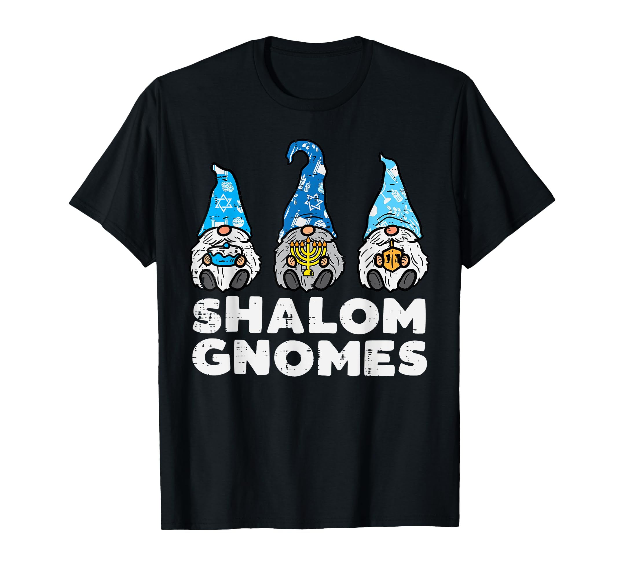Amazon.com: Shalom Gnomes Funny Jew Hanukkah Pajamas Chanukah PJs Women ...
