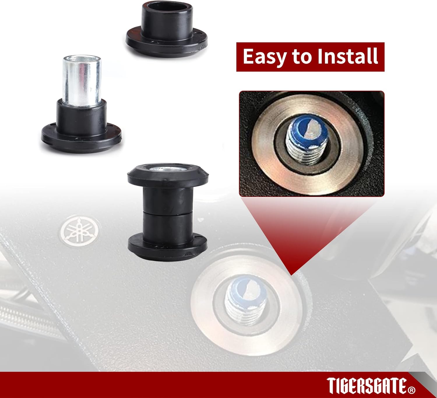 TIGERSGATE Buje elevador de barra de mango compatible con Harley ...