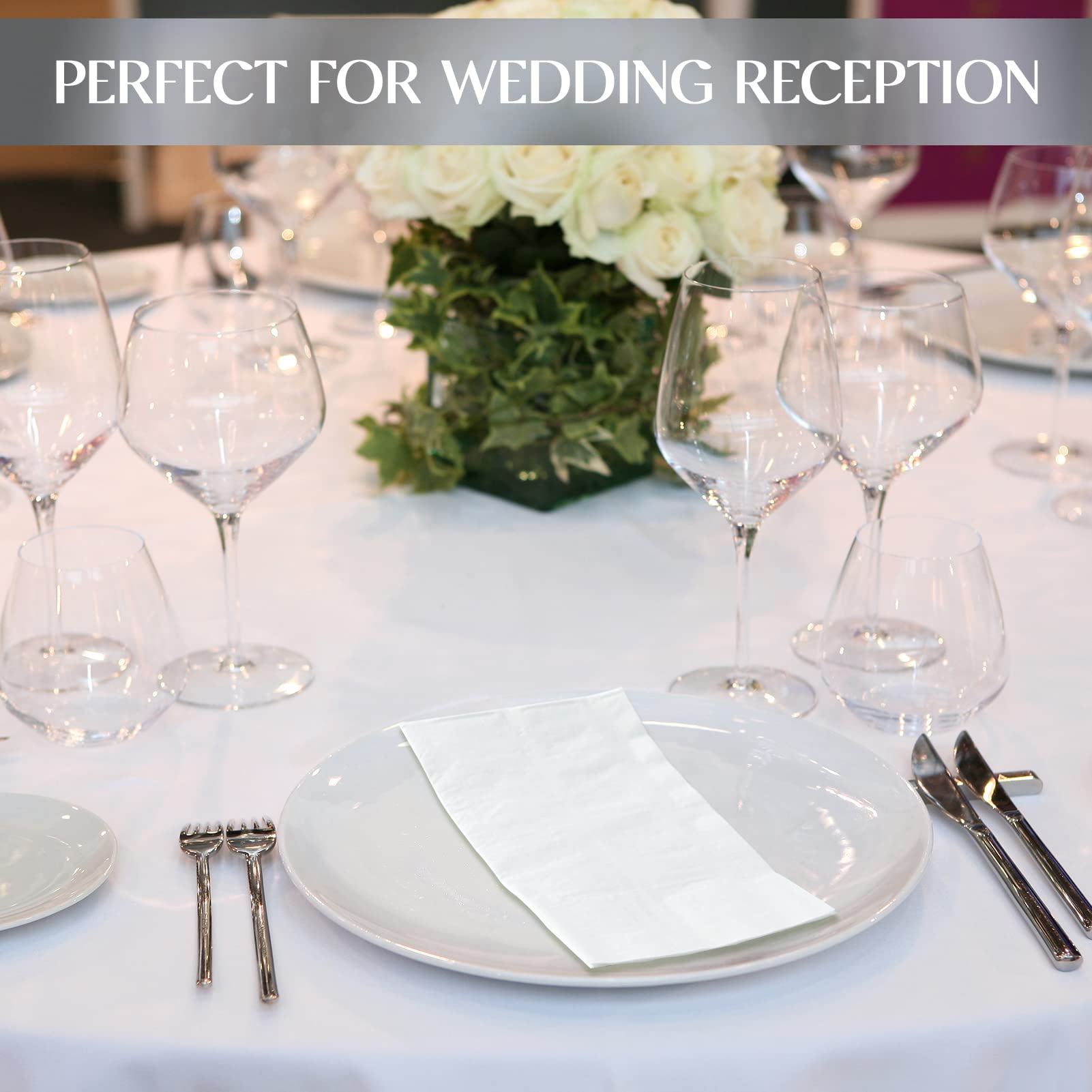 [600 Pack]Vplus Paper Napkins Guest Towels Disposable Premium Quality 3 ...