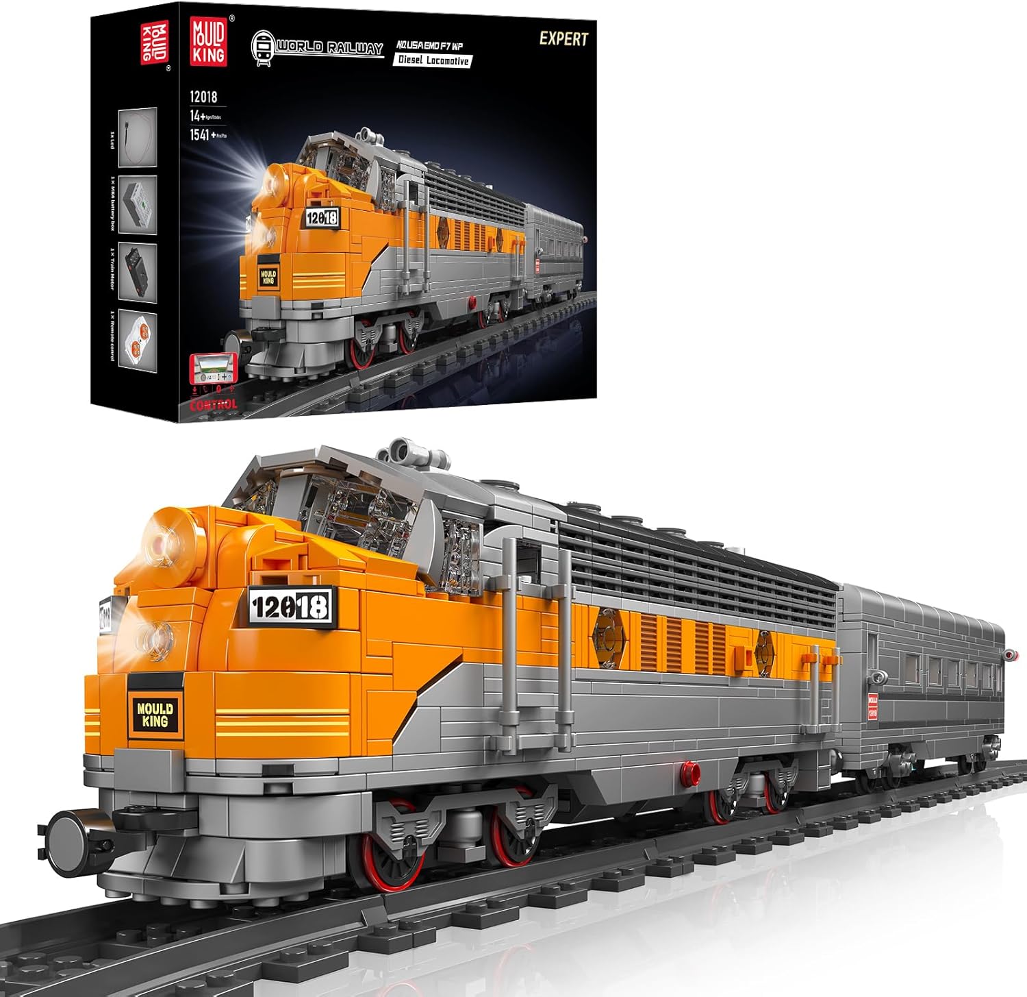 Mould King 12018 Train Building Block Model, MOC Building Set to Build ...