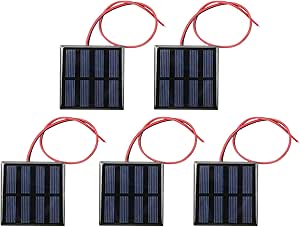 Small Solar Board, 0.3w 2v Mini Solar Panel Module DIY Polysilicon ...