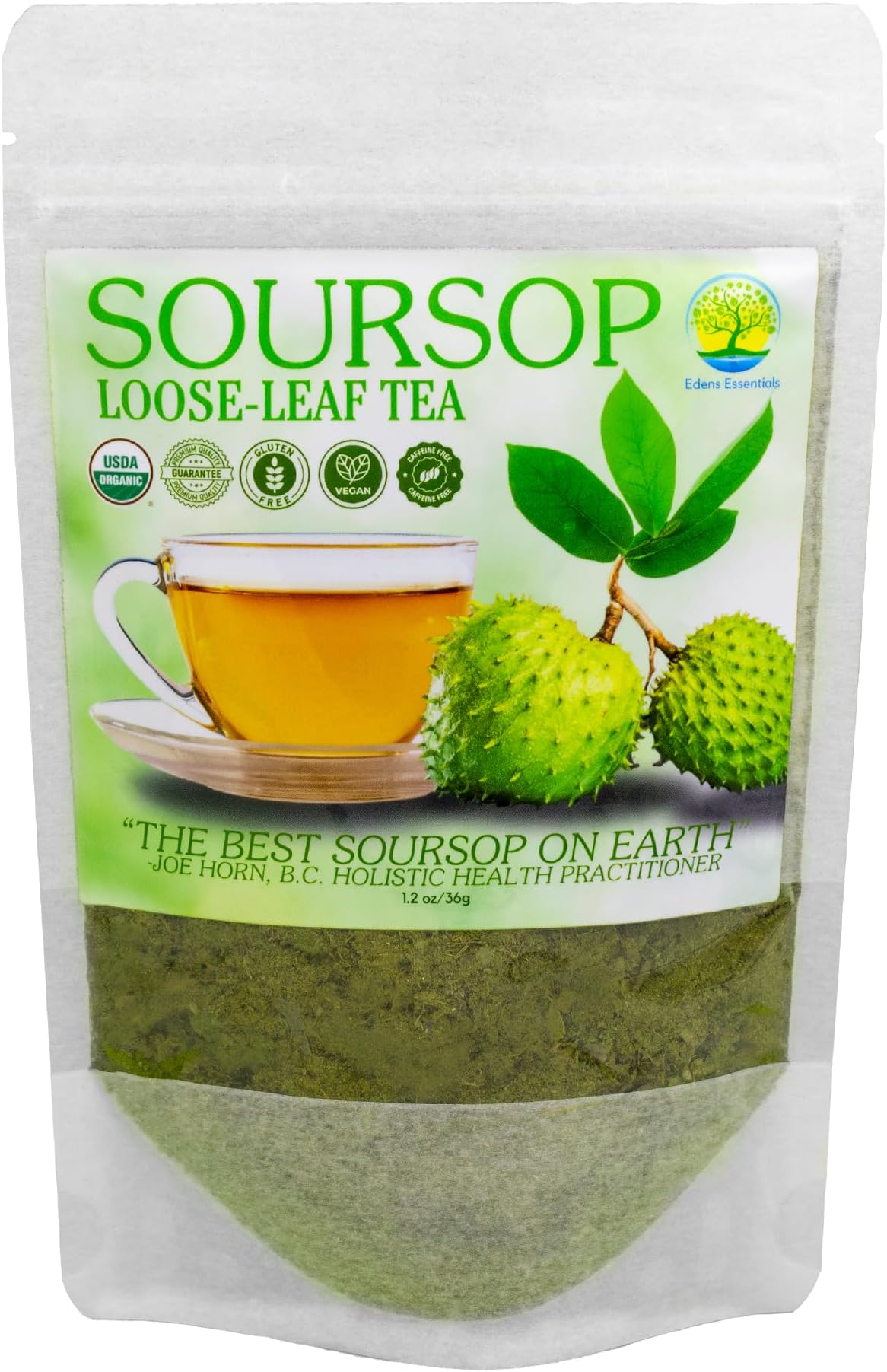 Amazon.com : Edens Essentials Soursop Loose-Leaf Tea : Grocery ...