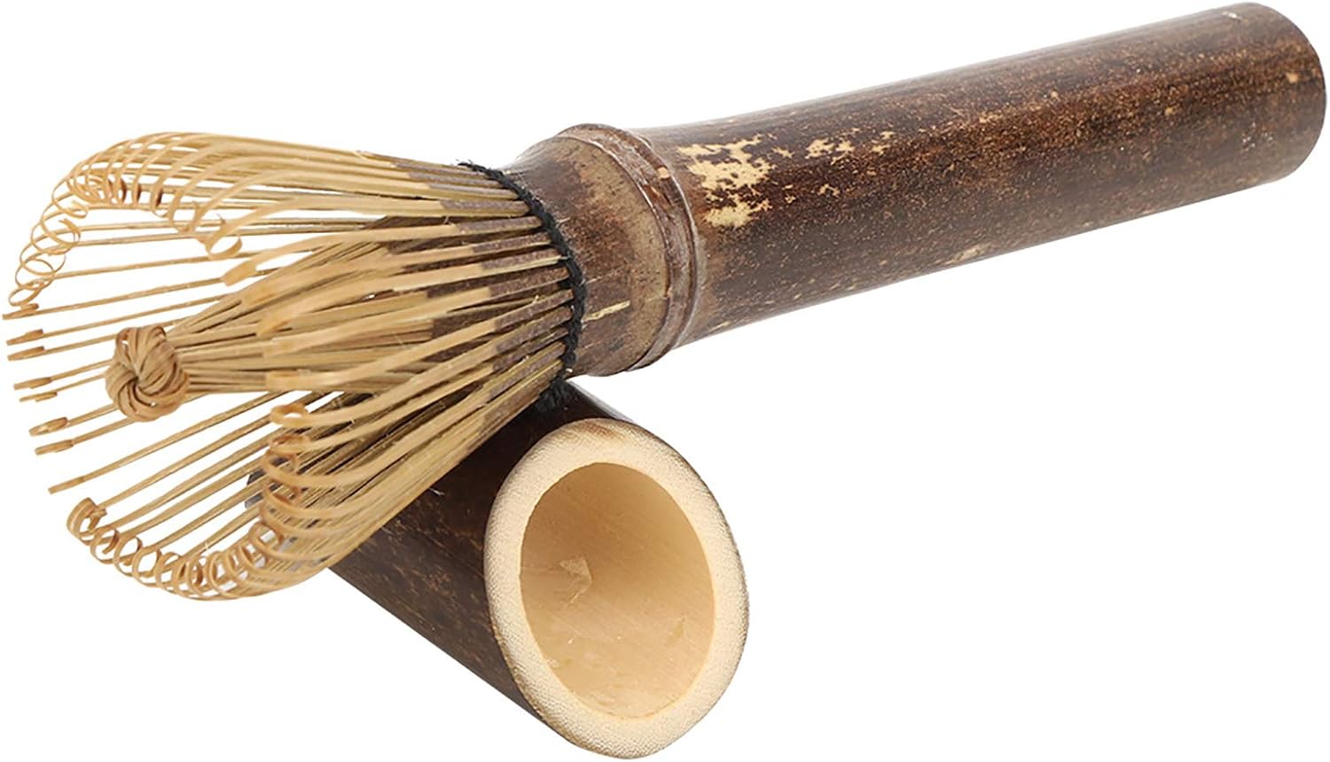 Amazon.com: KOSDFOGE Handcrafted Golden Bamboo Matcha Whisk ...