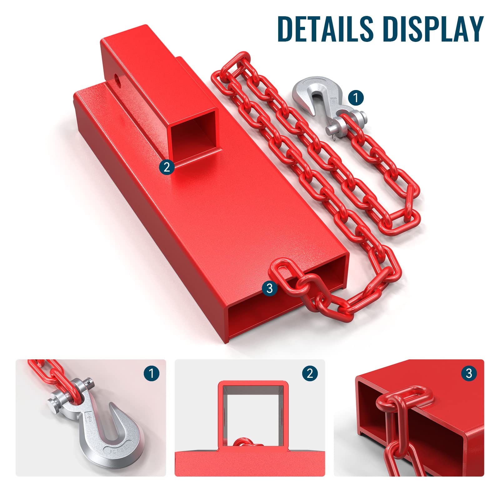 Snapklik.com : Sulythw Forklift Trailer Ball Hitch Attachment 2 ...