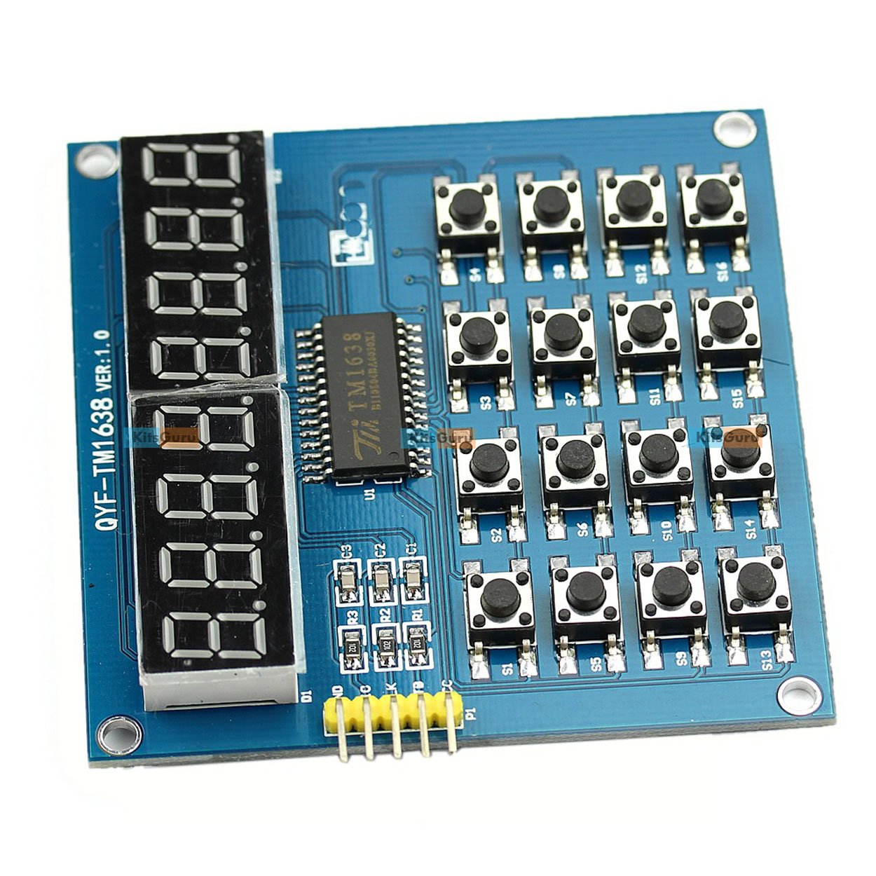 8 Bits LED Digital Tube Module Keyboard Scan and Display Module TM1638 MCU KG599 : Amazon.in ...