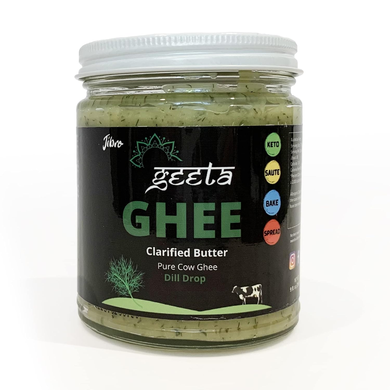 Amazon.com : Geeta Ghee | Original Ghee | 9 oz | Made from Cultured ...