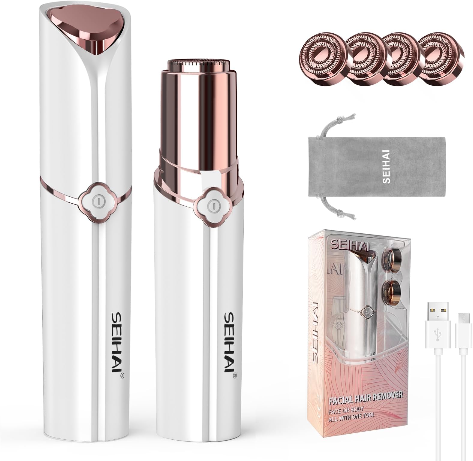 Amazon.com : Facial Hair Removal for Women, Portable Lady Shaver ...