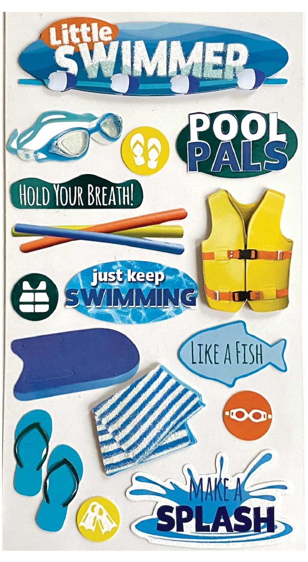 Amazon.com: Paper House Productions Die-Cut Dimensional & Glitter ...