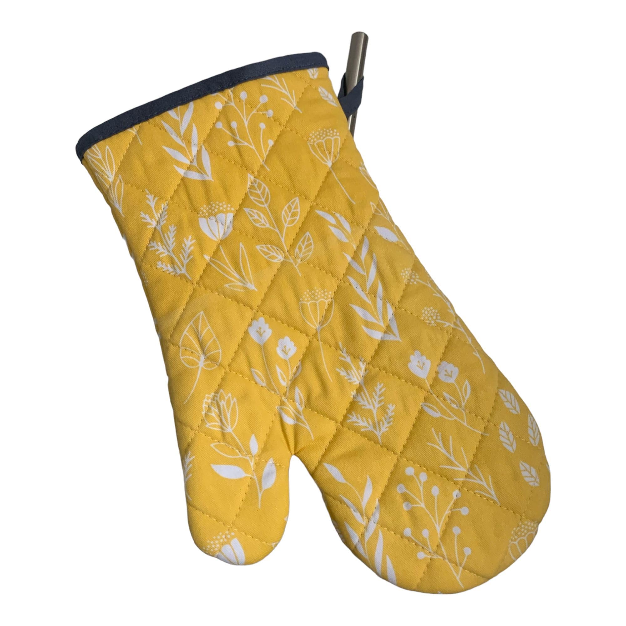 Single Oven Gloves Gauntlet Cooking Pot Holder Heat Resistant Mitt ...