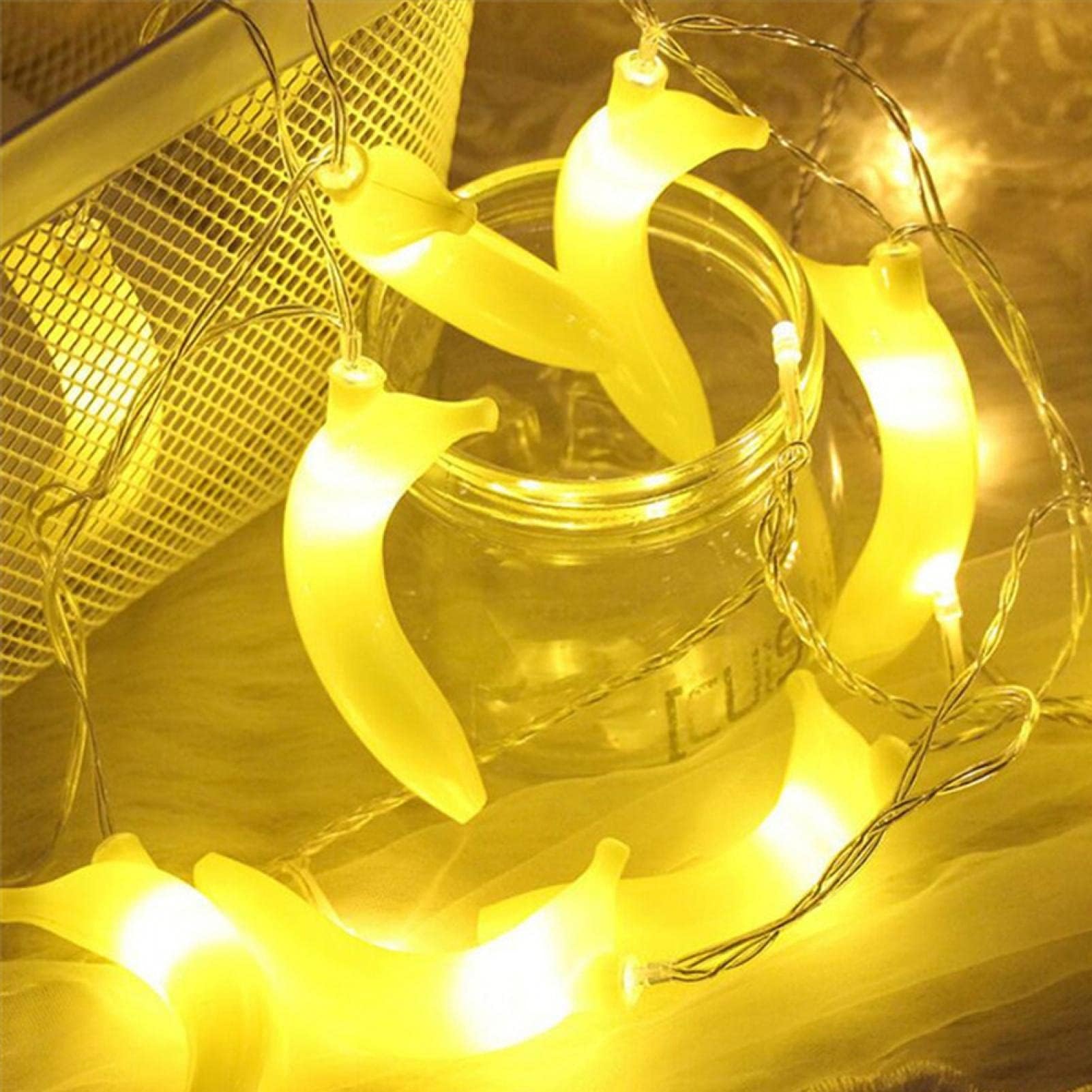 Amazon.com: NINEFOX 59 inch Fruit Banana String Lights Flashing String ...