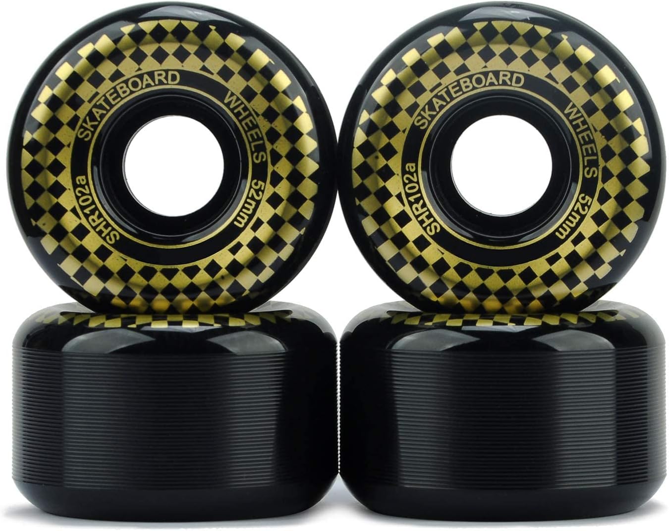 Amazon.com : BYBAIZ Skateboard Wheels Set of 4 High Resilience102A ...