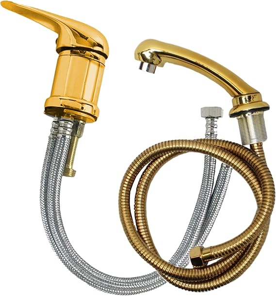 Salon Sink Faucet with Hose and Sprayer for Shampoo Bowls – 1/2" Inlet ...