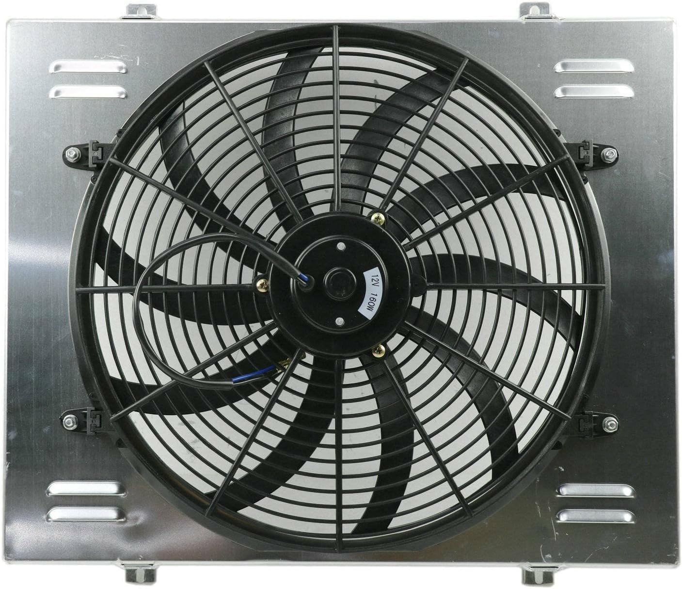 Amazon.com: COOLINGBEST Aluminum Radiator Shroud Electric Fan Realy Kit ...