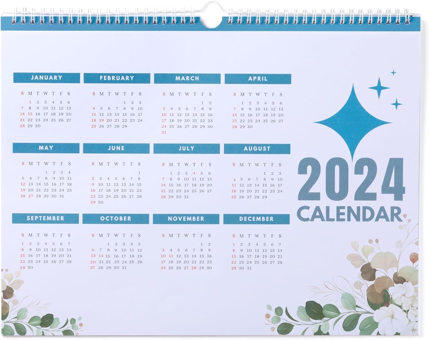 Amazon.com: JJvivi 2024 monthly wall calendar - 12 months hanging ...