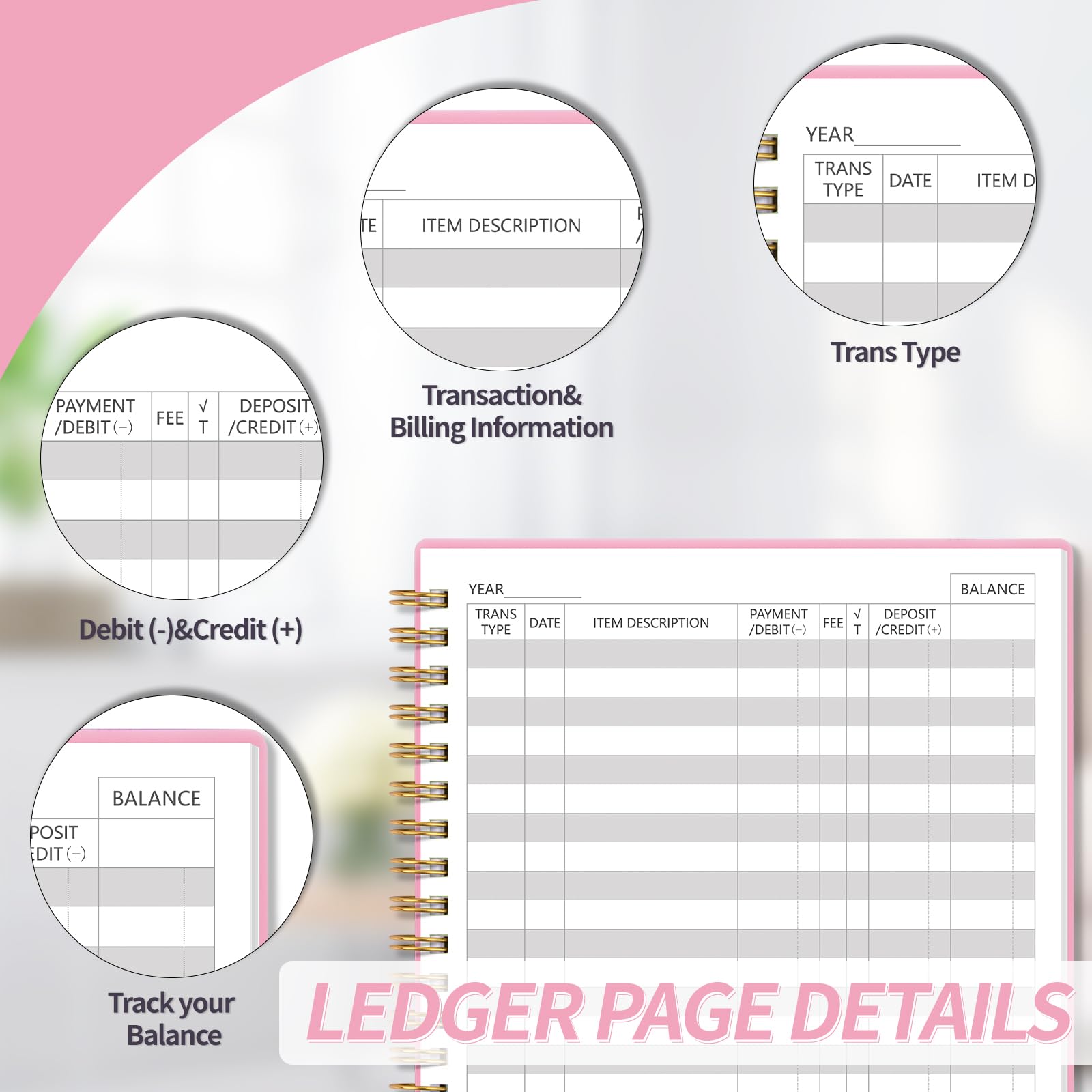 Snapklik.com : Accounting Ledger Book For Small Business Bookkeeping ...